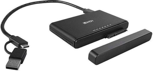 Αντάπτορας Lindy USB 3.2 Type C σε M.2 NVME & Sata Μαύρο | SHOPFLIX.gr