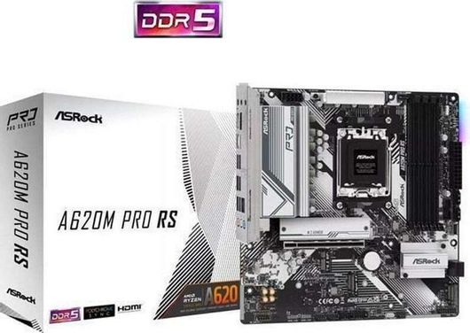 Μητρική Κάρτα ASRock A620M Pro RS Micro ATX με AMD AM5 Socket | SHOPFLIX.gr