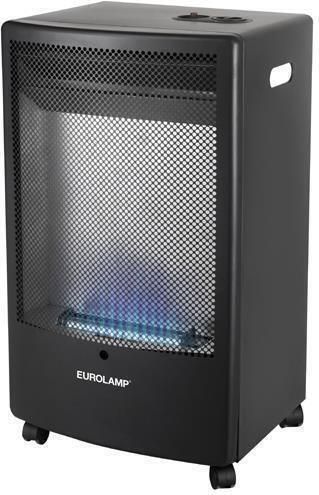 Σόμπα Υγραερίου Eurolamp Blue Flame 3.8KW με Regulator Μαύρο | SHOPFLIX.gr