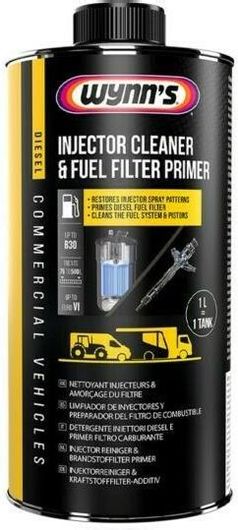 Πρόσθετο Βενζίνης Wynn's Injector Cleaner & Fuel Filter Primer 1000ml ...