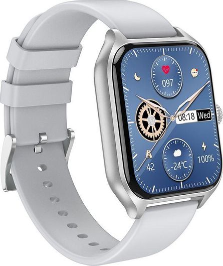 Smartwatch Borofone BD5 Sports με Παλμογράφο Γκρι | SHOPFLIX.gr