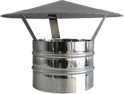 Καπέλο Καμινάδας Inox Shell Κινέζικο inox Φ200mm | SHOPFLIX.gr