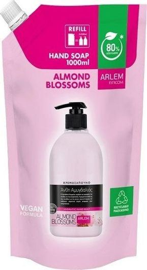 Farcom Arlem Almond Blossoms Κρεμοσάπουνο 1000ml | SHOPFLIX.gr