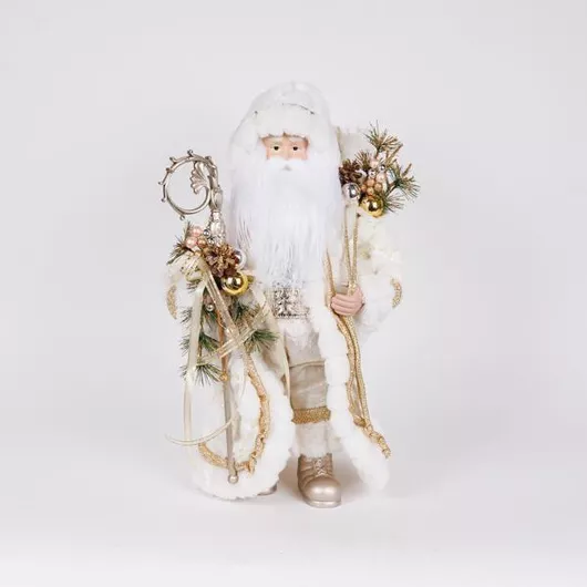 Αη Βασιλης Λευκη Γουνινη Καπα 46cm | SHOPFLIX.gr
