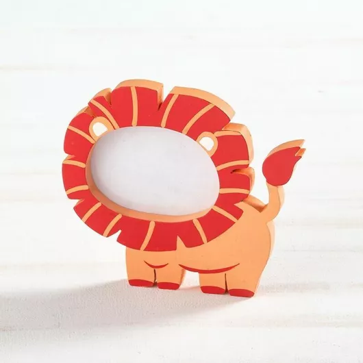 Λιοντάρι Παιδική Παιδική Κορνίζα Ξύλινη | SHOPFLIX.gr