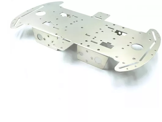 4wd 1.5mm Aluminum Alloy Bo Motor Robot Chassis Bottom Plate Motor ...